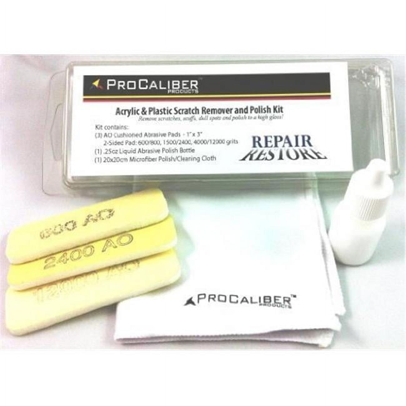 ProCaliber Products Acrylic & Plastic Scratch Remover and Polish Kit ...