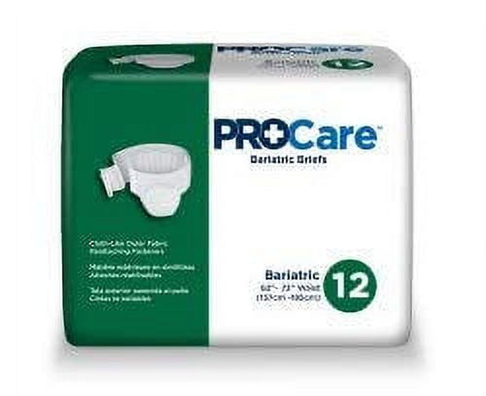 ProCare Adult Brief Unisex Tab Closure Disposable Heavy Absorbency ...
