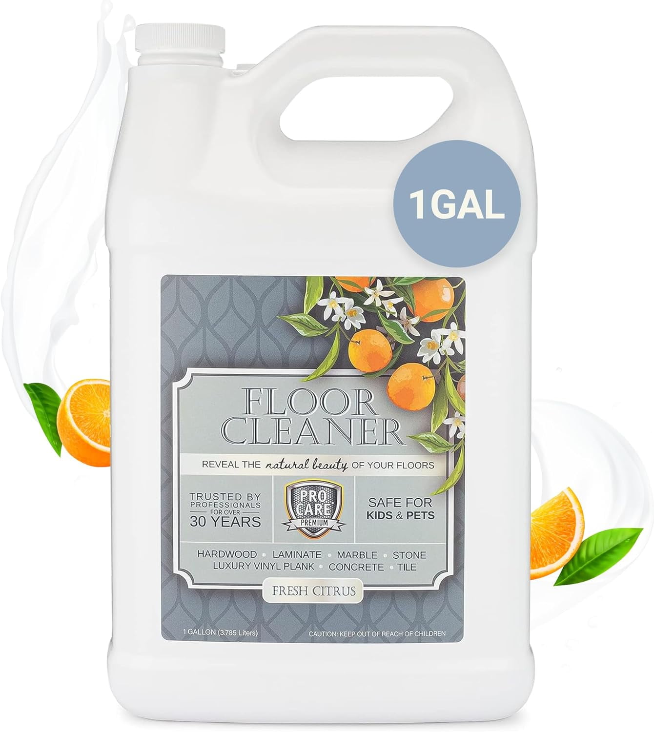 ProCare Citrus Floor Cleaner (Made in USA) | Tile, Stone, Laminate ...