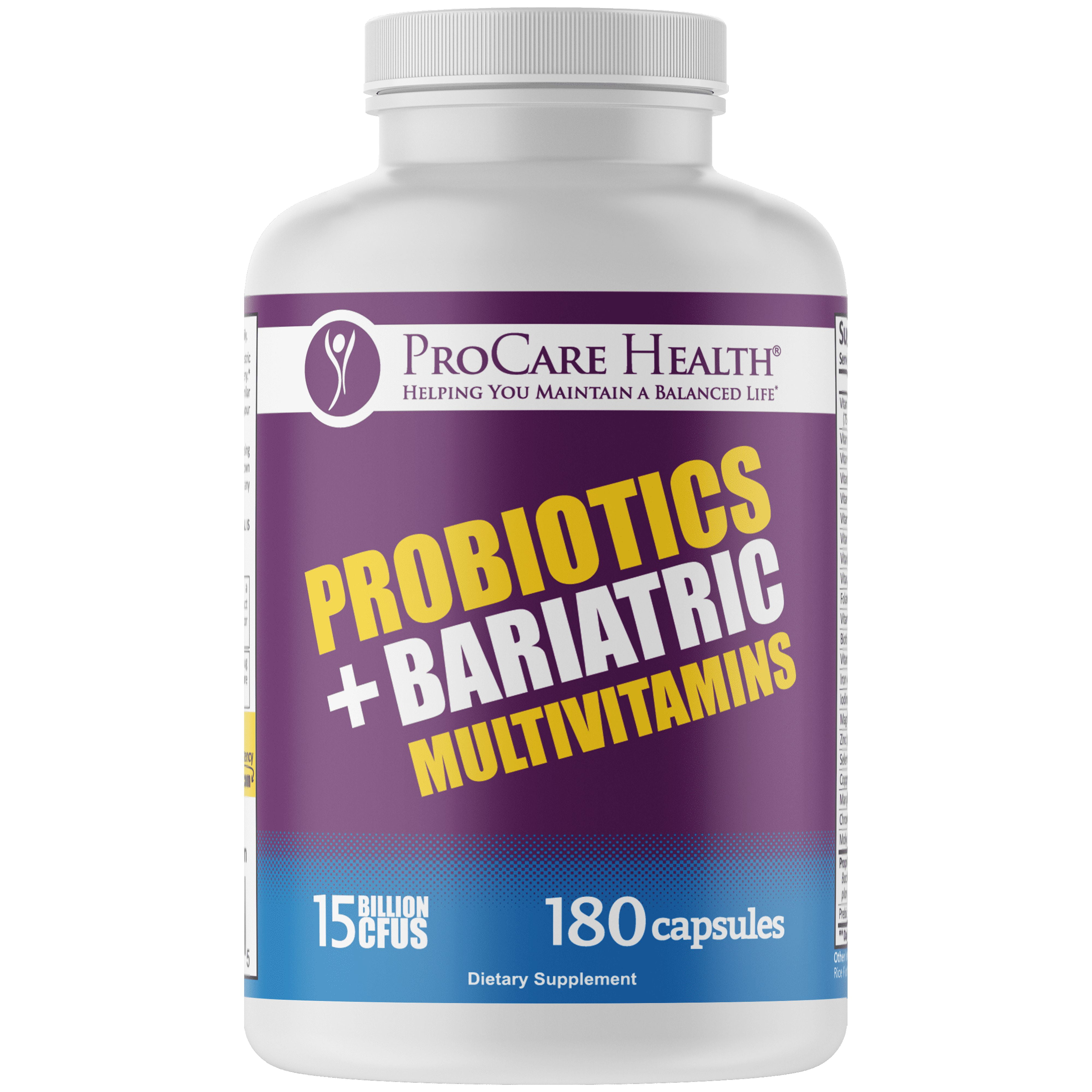 ProCare Health Bariatric Multivitamin Capsule + Probiotic Size: 90-Day Supply - Walmart.com
