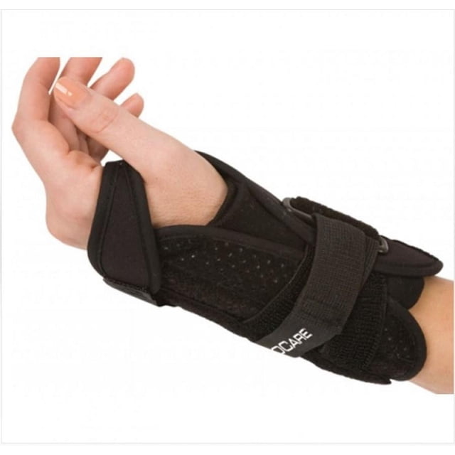 ProCare Quick-Fit Wrist Brace, Right Hand, Black, One Size Fits Most, 1 ...
