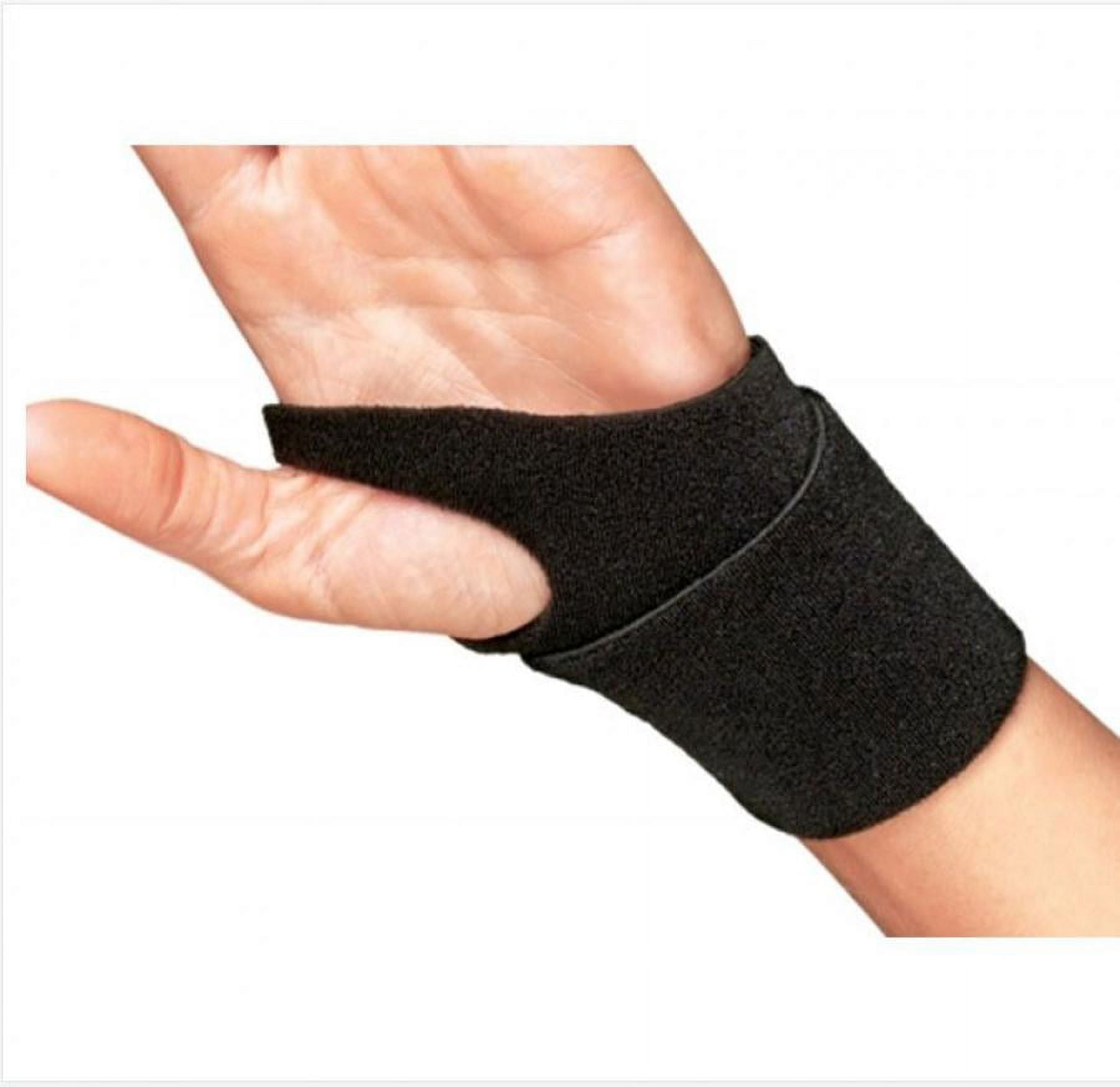 ProCare Wraparound Wrist Wrap Support, Left or Right Wrist, Black, One ...