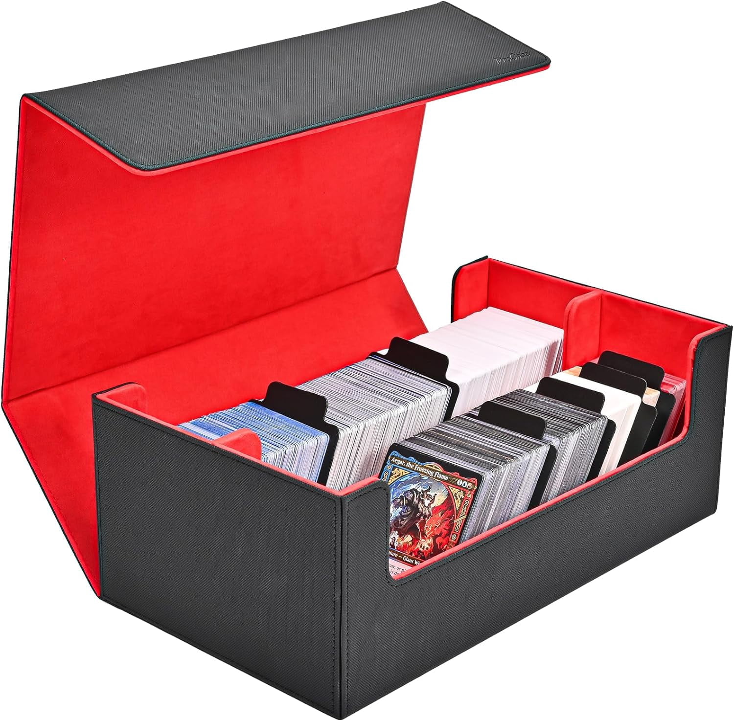 ProCase Card Deck Storage Box with 6 Dividers, Fits 1400 Sleeved Cards ...