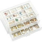 ProCase Earring Holder Organizer Box Valentine's Day Gifts, Clear ...