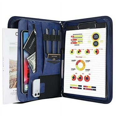 Free Shipping! LeatherBelief Portfolio 3 Rings Binder 1 inch, PU ...