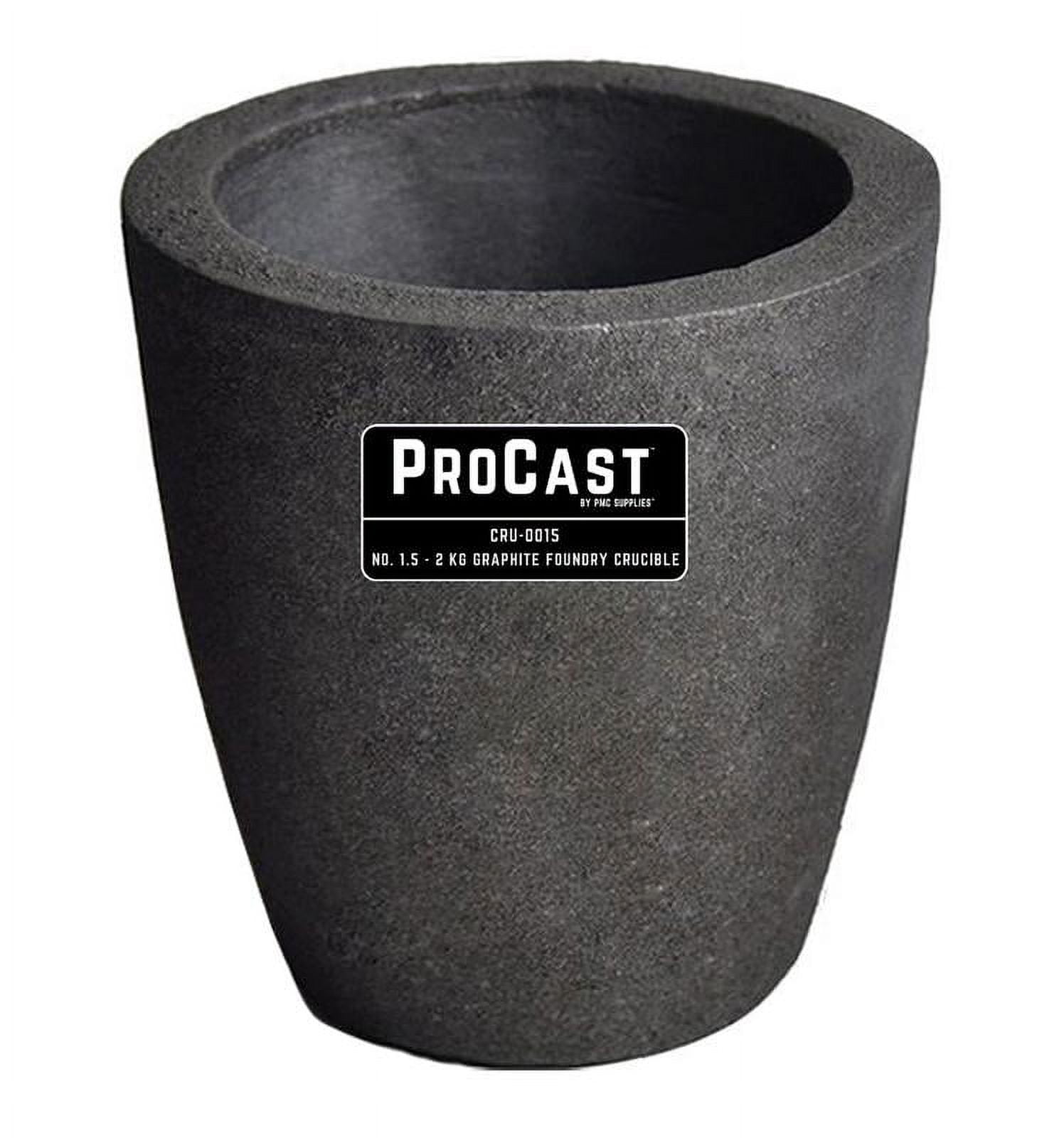 ProCast No 1.5 - 2 Kg Clay Graphite Foundry Crucible with Pour Spout ...