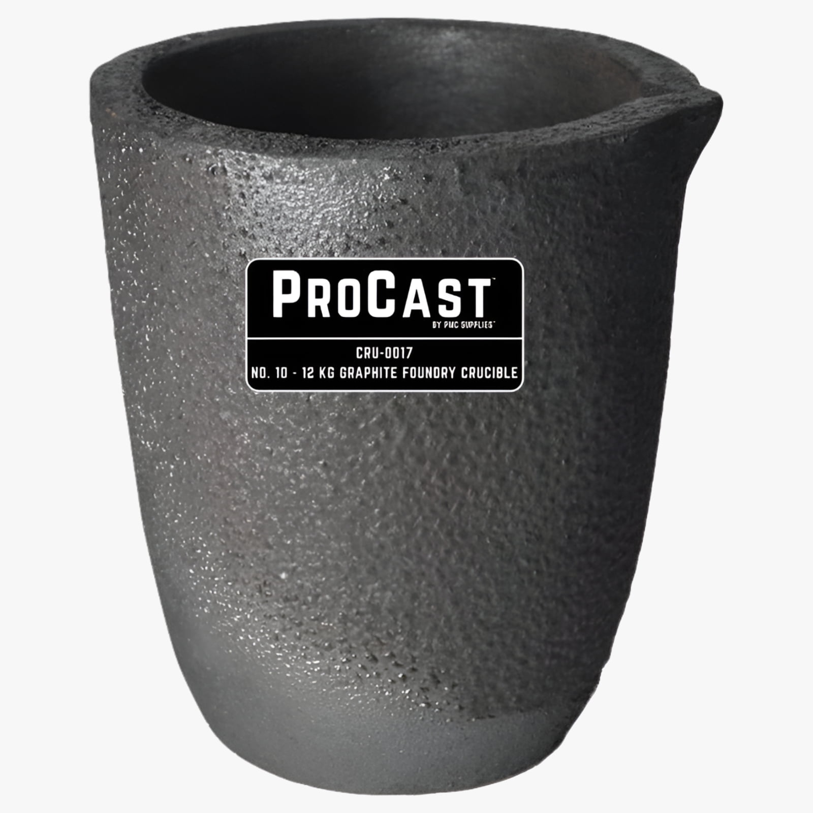ProCast™ No 10 - 12 Kg Clay Graphite Foundry Crucible with Pour Spout ...