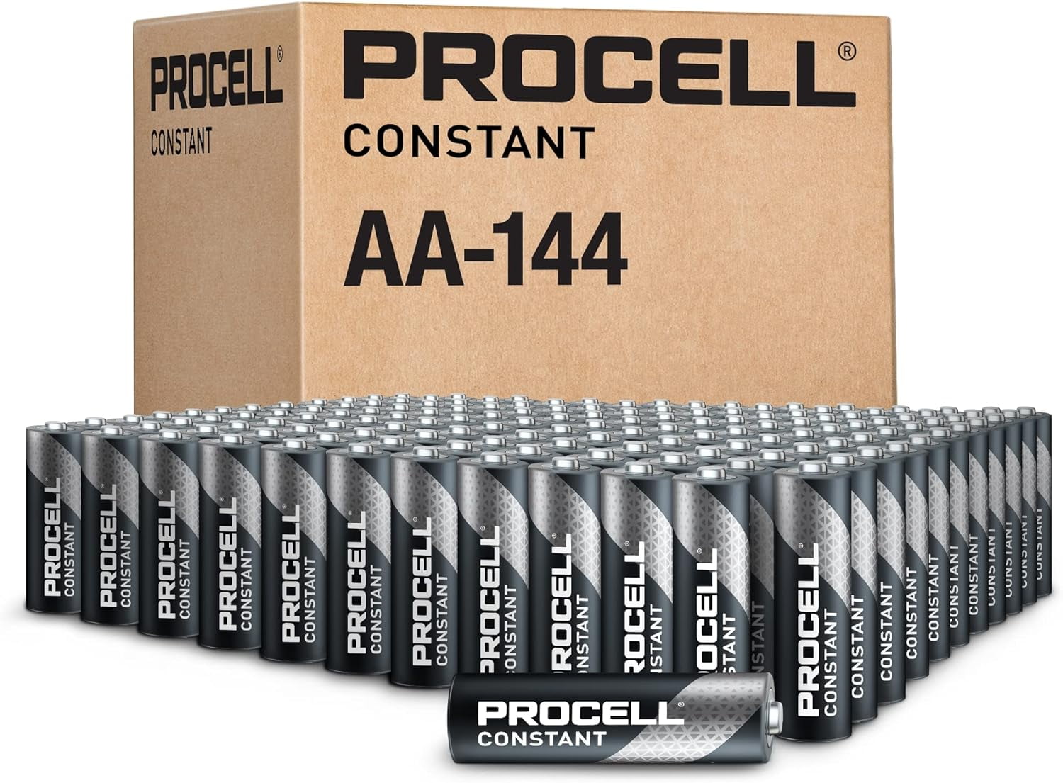 ProCell Constant AA Long-Lasting Alkaline Batteries (144 Pack) 10-Year ...