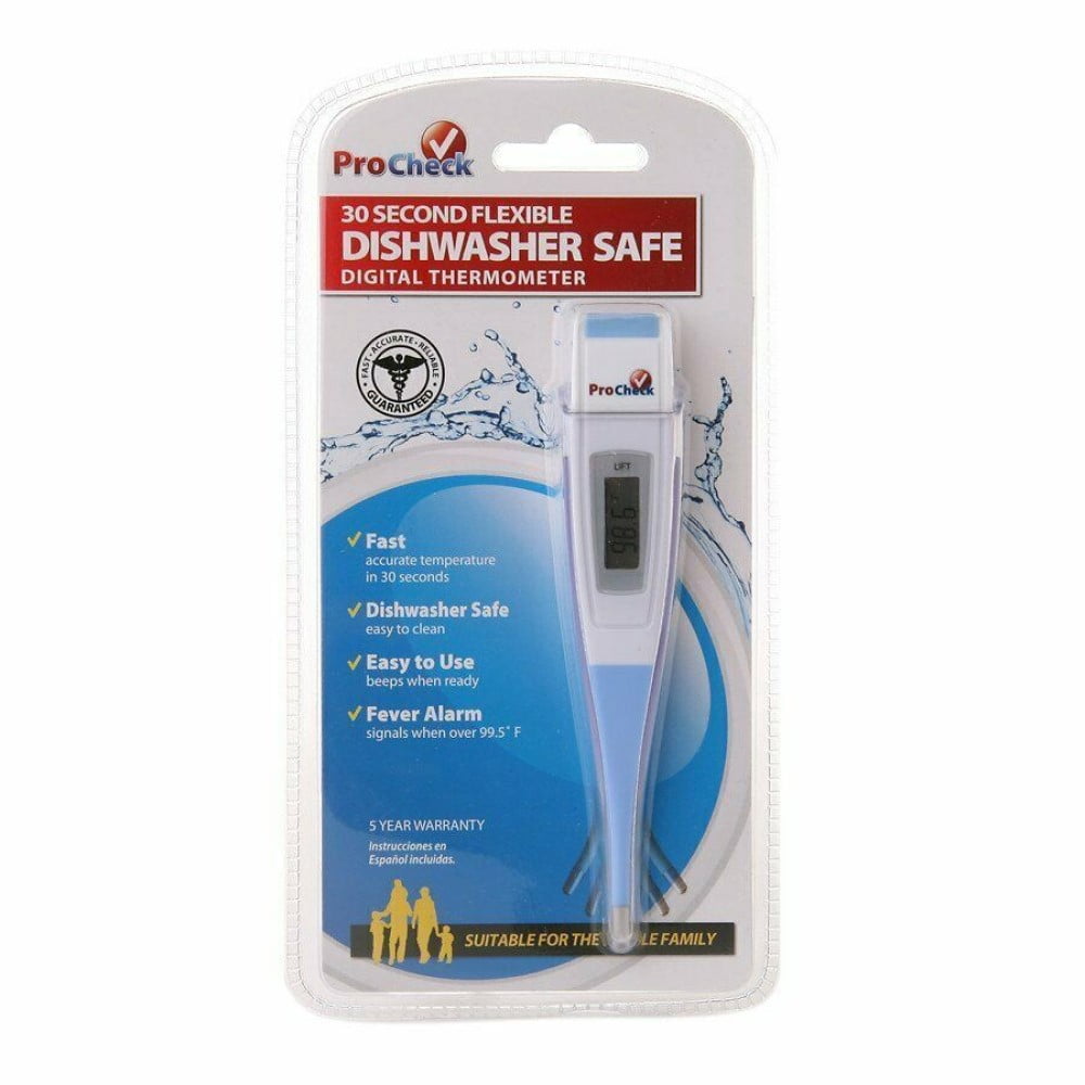 ProCheck 30 Second Flexible Dishwasher Safe Digital Thermometer HSA/FSA ...