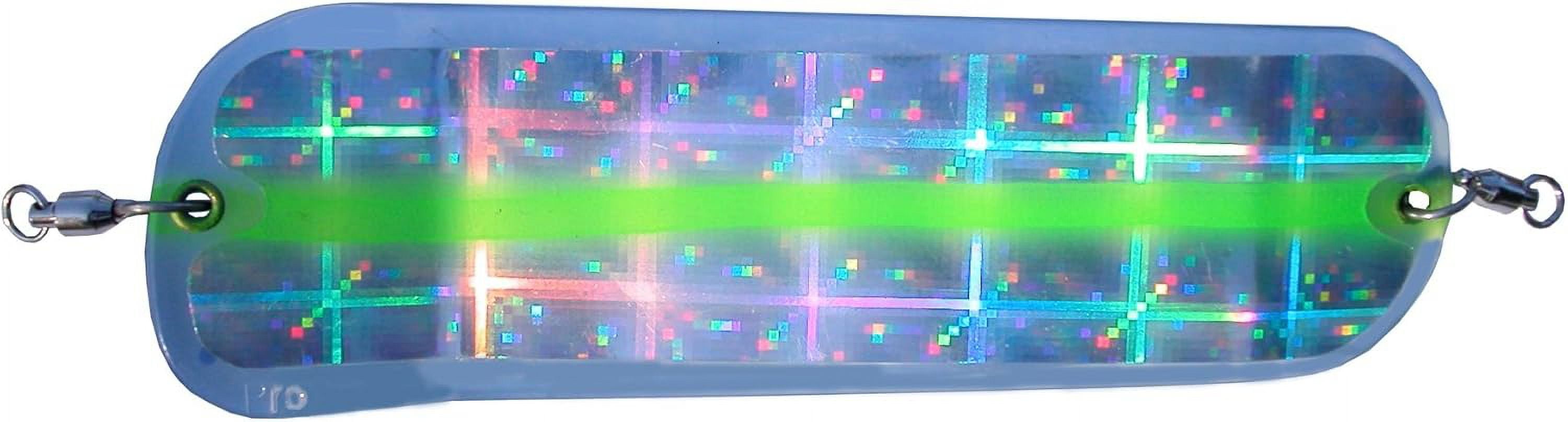 ProChip 11 Fin Flasher with Echip (Blue Plaid with Green Stripe, 11 ...