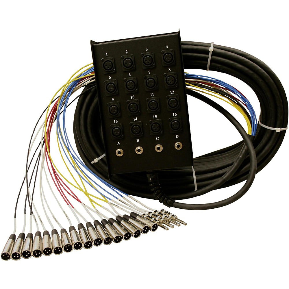 ProCo StageMASTER Snake 16x4 50 ft. - Walmart.com