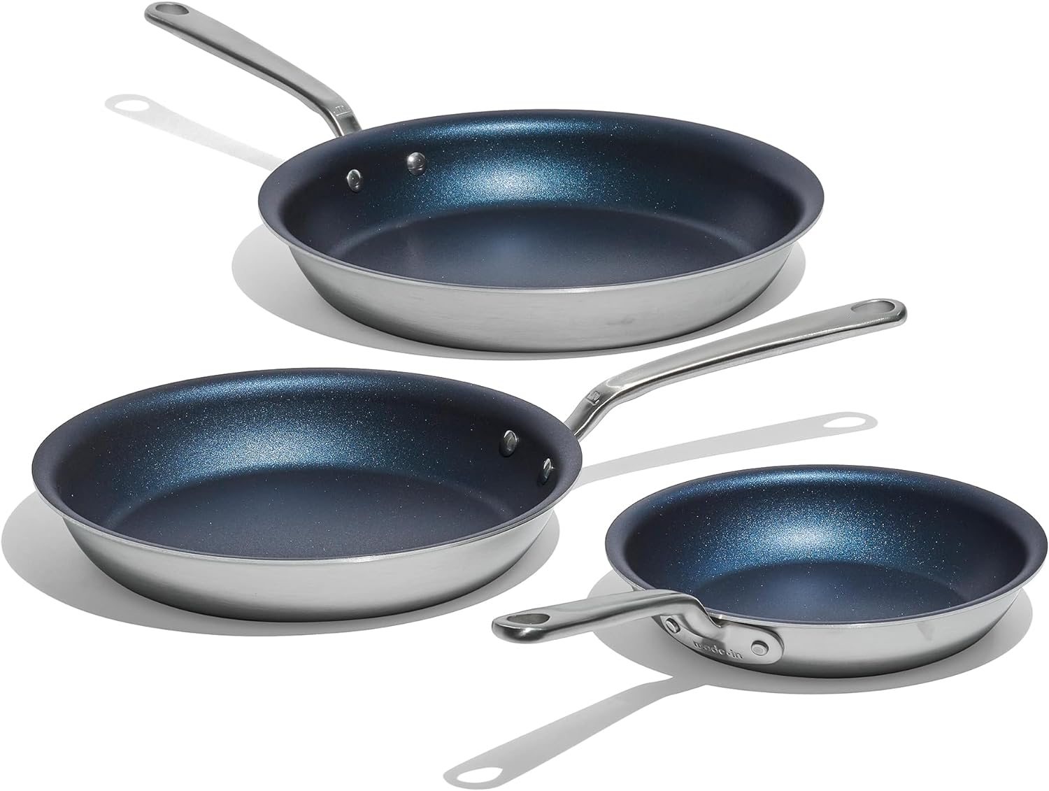 ProCoat Non Stick 3 Piece Frying Pan Set (Includes 8",10",12") - 5 Ply ...