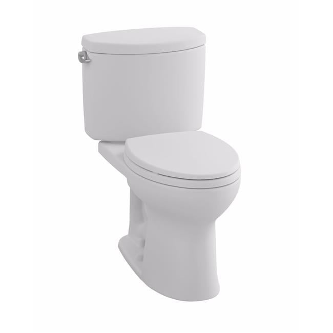 Drake II High Performance Round Toilet Bowl for Bathroom, Cotton White ...