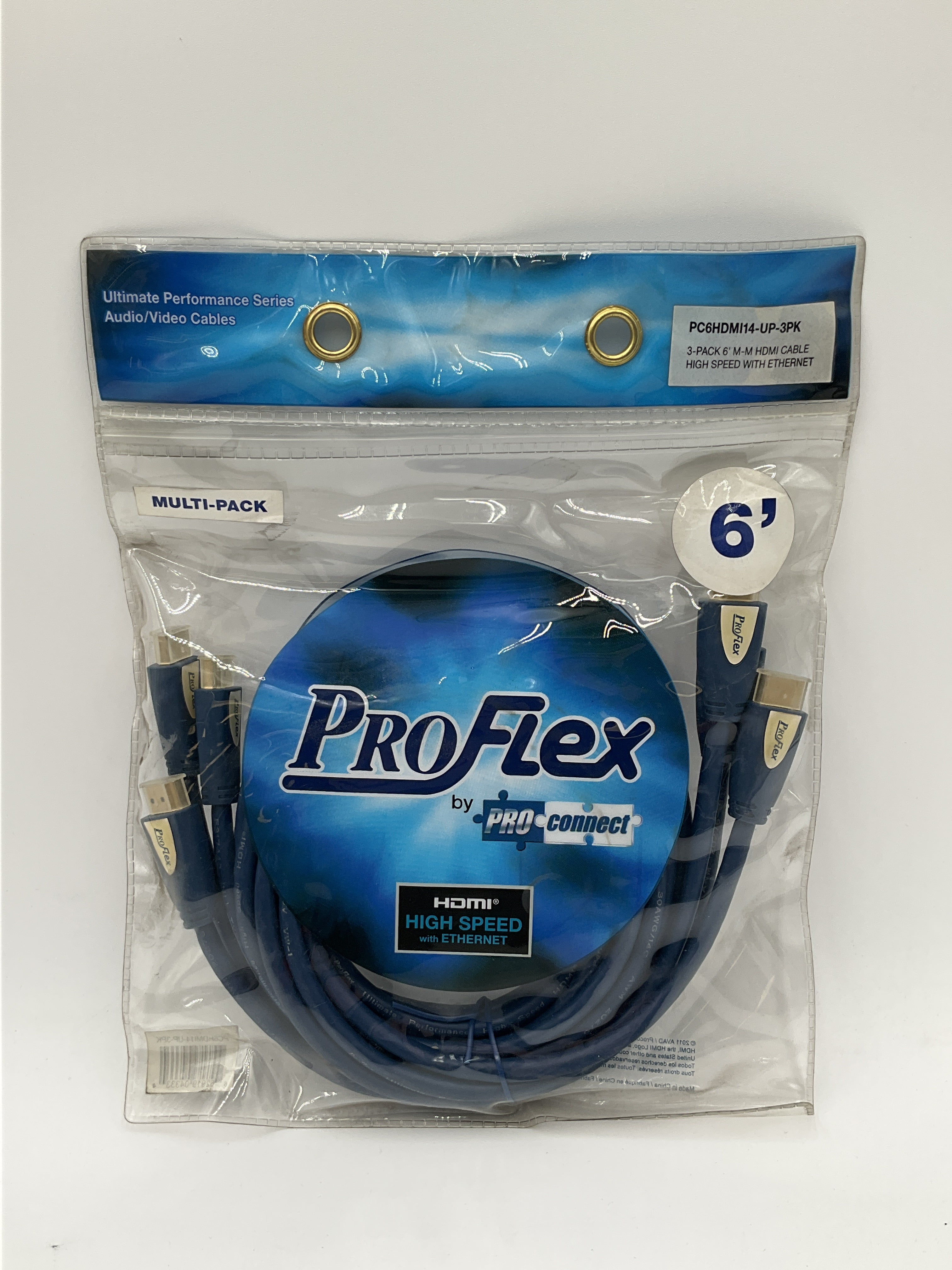 ProConnect ProFlex 6FT High Speed HDMI with Ethernet 3 Pack ...