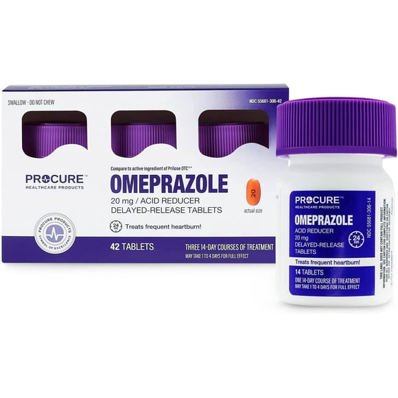 Omeprazole in Antacids and Heartburn Relief - Walmart.com