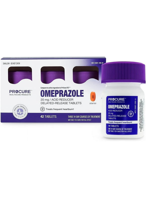 Omeprazole in Antacids and Heartburn Relief - Walmart.com