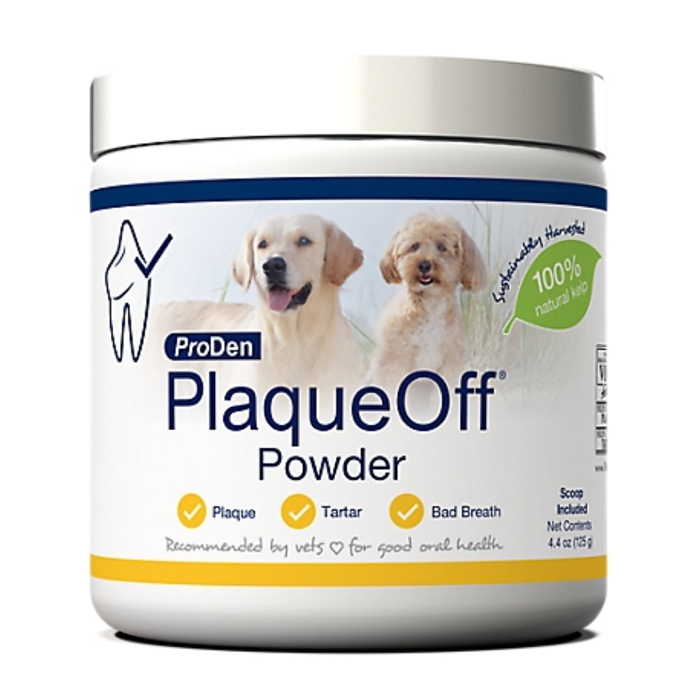 ProDen PlaqueOff Powder for Dogs and Cats, 125g, Natural Tartar and ...