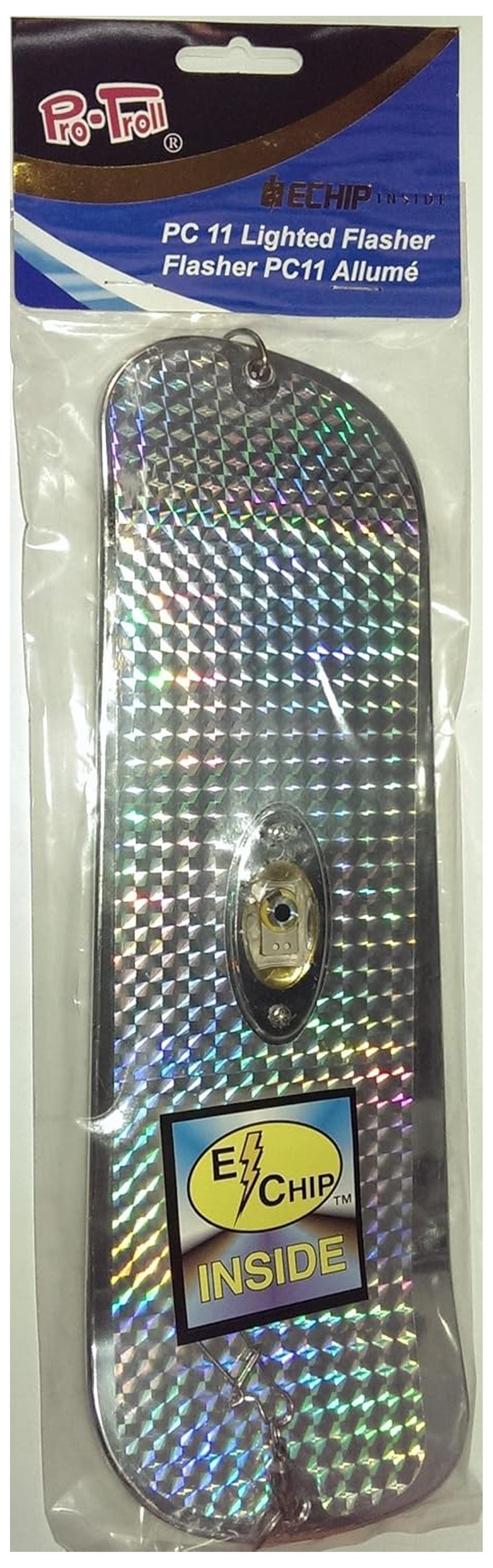 ProFlash Lighted Flashers (Light Fishscale, 11 inch) - Walmart.com