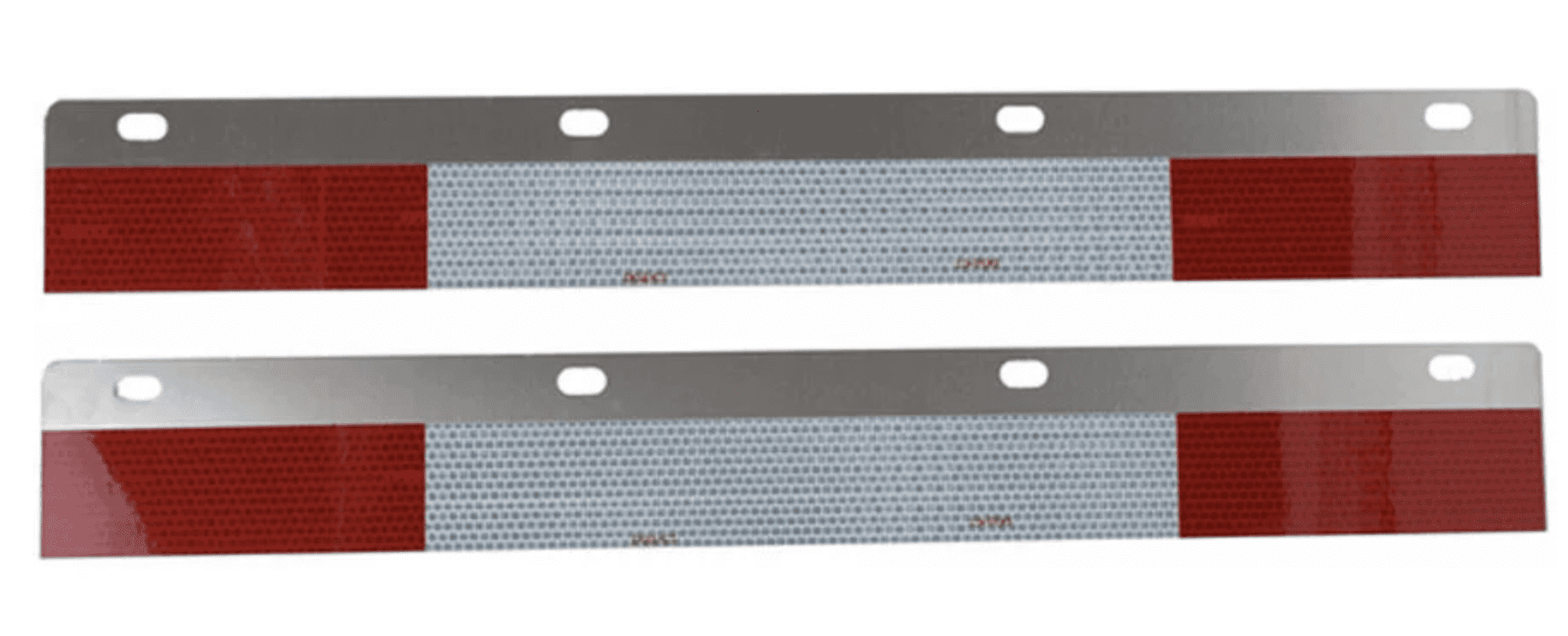 ProFleet Conspicuity Mud Flap Reflective Tape Strips - Red/Silver Pair ...