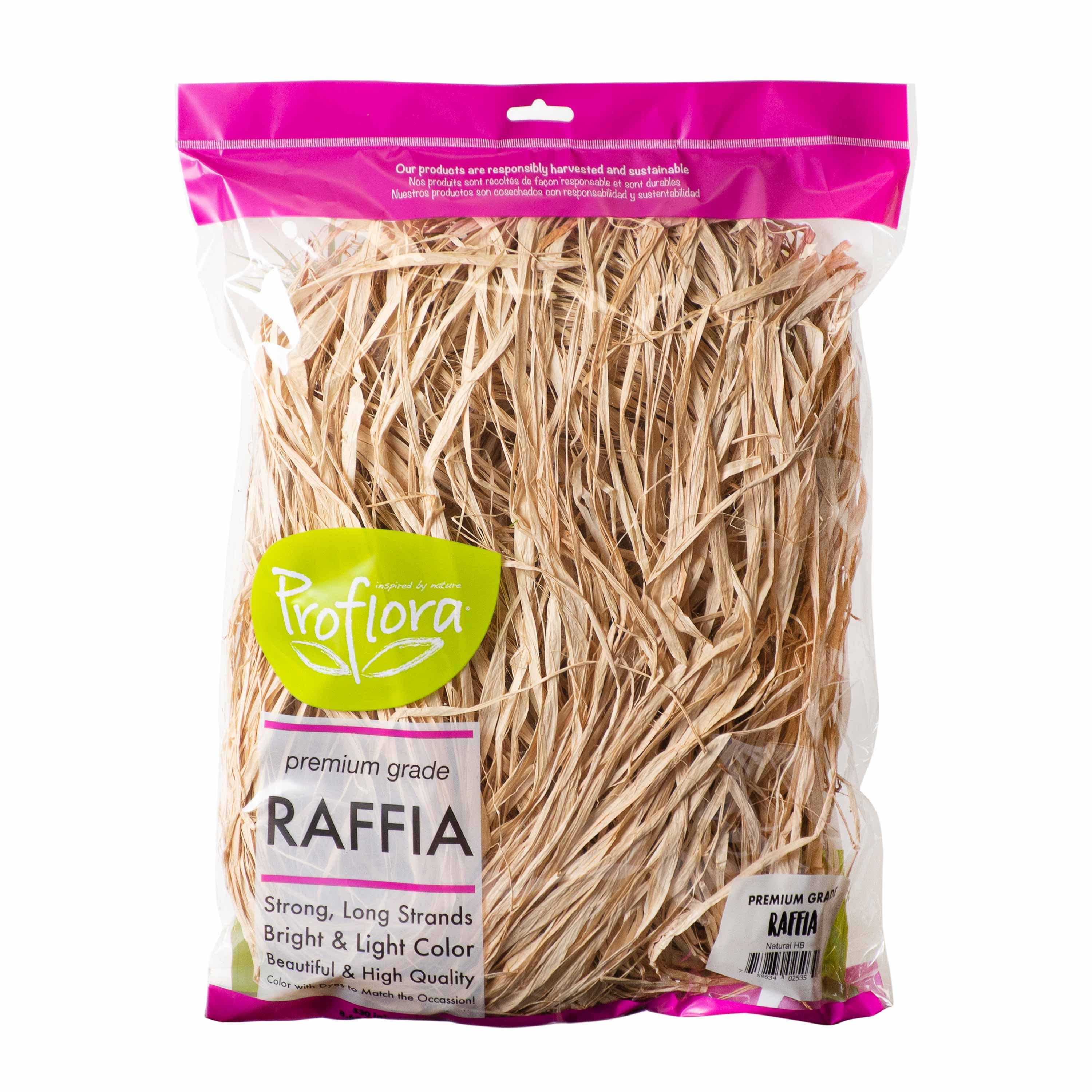 ProFlora Premium Grade Large Brown Natural Raffia 0.2in - Walmart.com