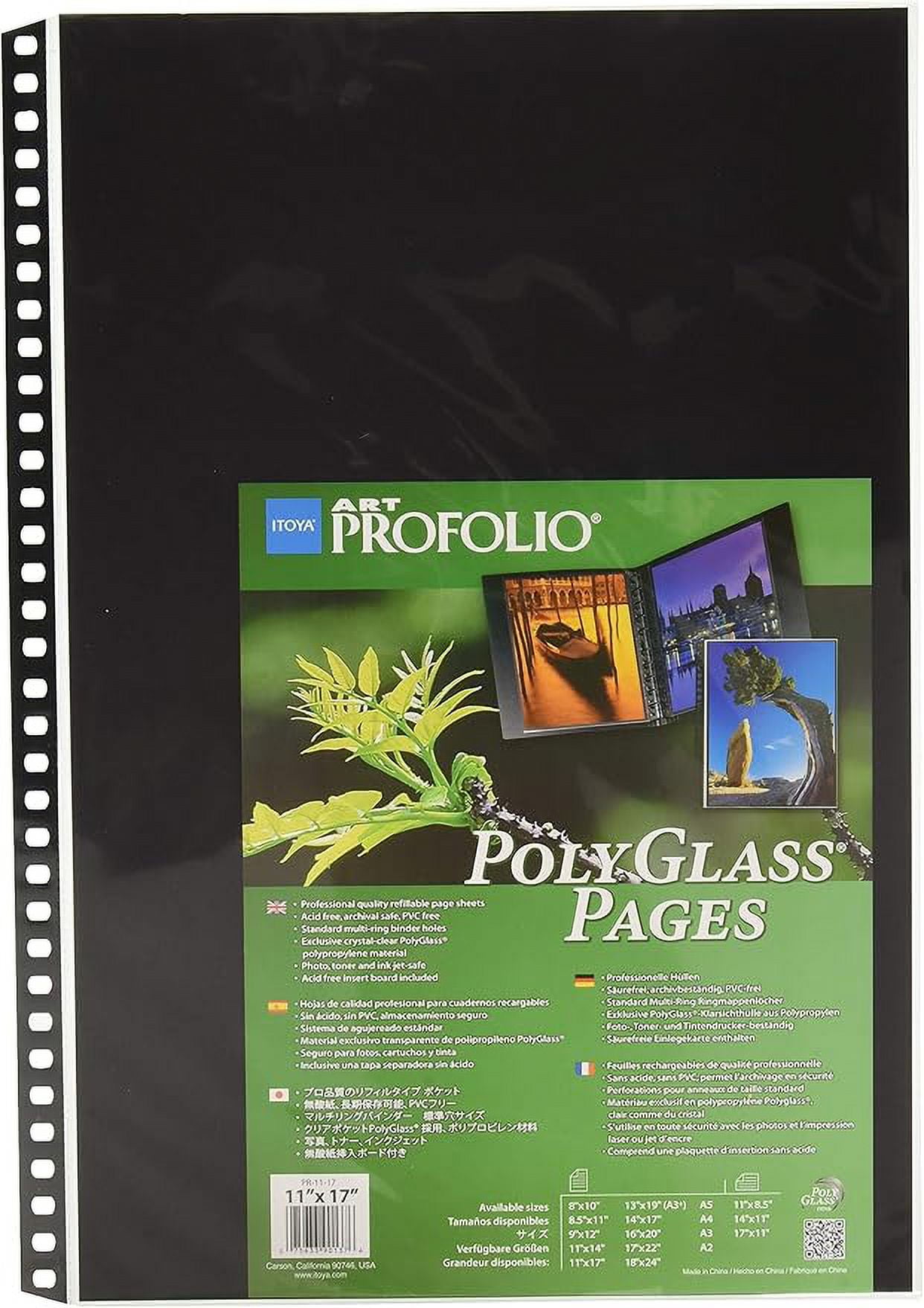 ProFolio by Itoya, Art ProFolio PolyGlass, 10-Pack Multi-Ring Binder ...