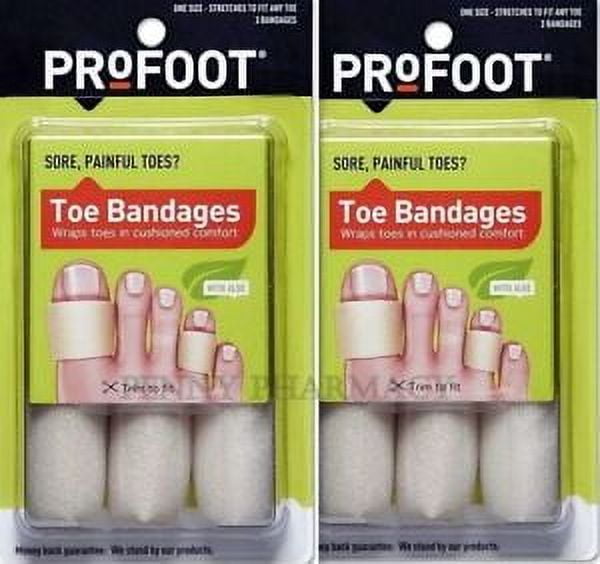 ProFoot Toe Bandages One Size 3 Each ( 2 boxes ) - Walmart.com