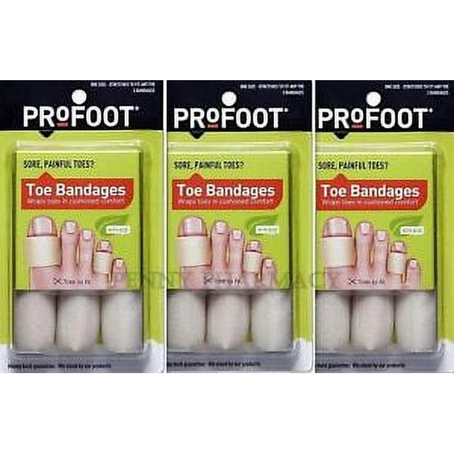 ProFoot Care - Toe Bandages, One Size, Pack of 3 - Walmart.com