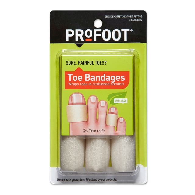 ProFoot Toe Bandages One Size 3 Each HSA/FSA Eligible - Walmart.com
