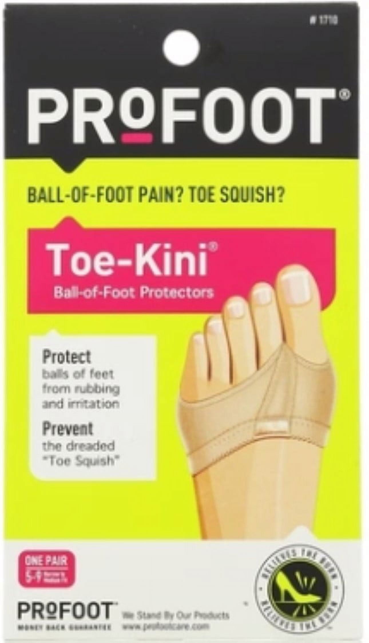 ProFoot Toe-Kini Ball-of-foot Protectors Nude 1 Pair - (Pack of 3 ...