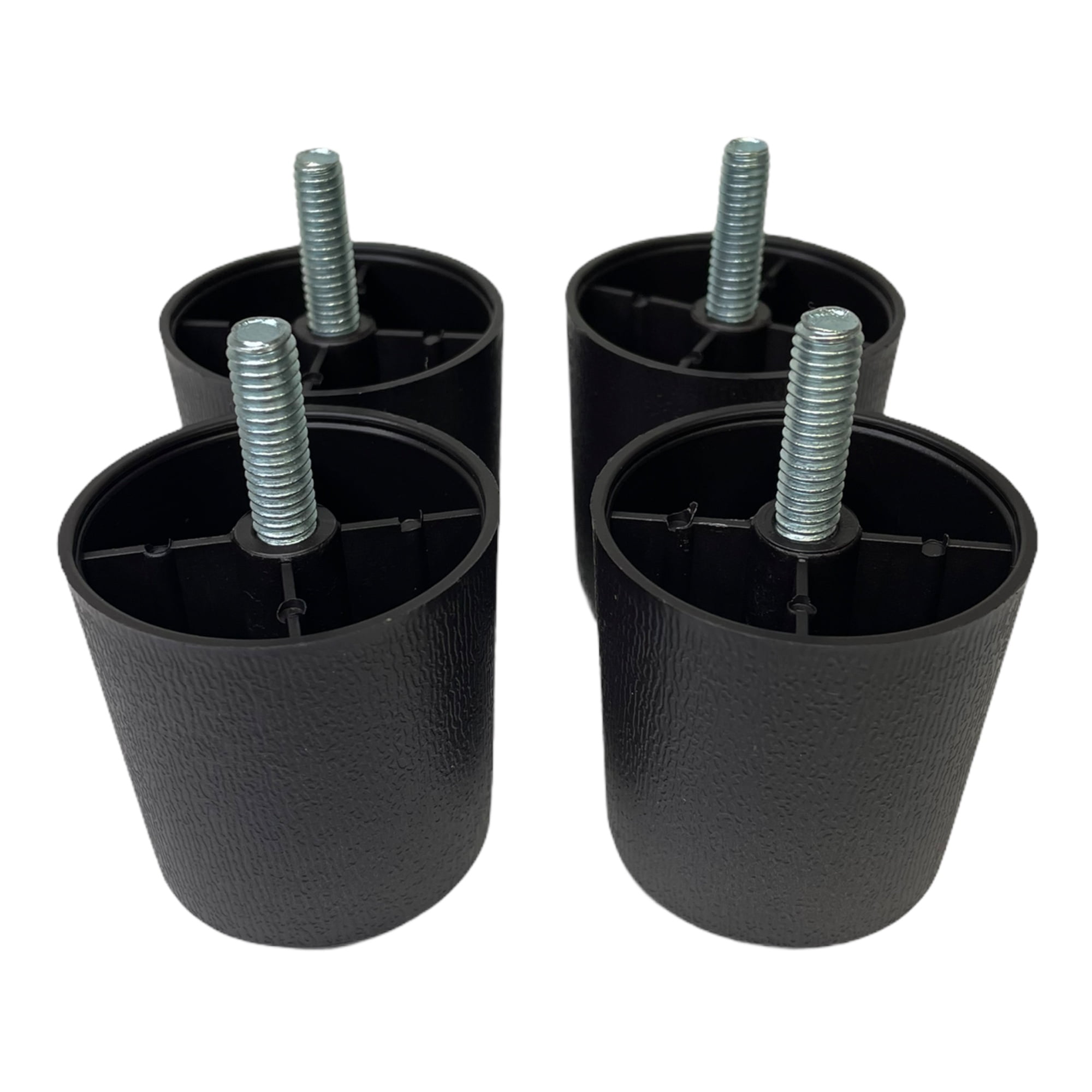 ProFurnitureParts 2" Brown Round HDPE PLastic Sofa Leg W/Bolt Set of 4 ...