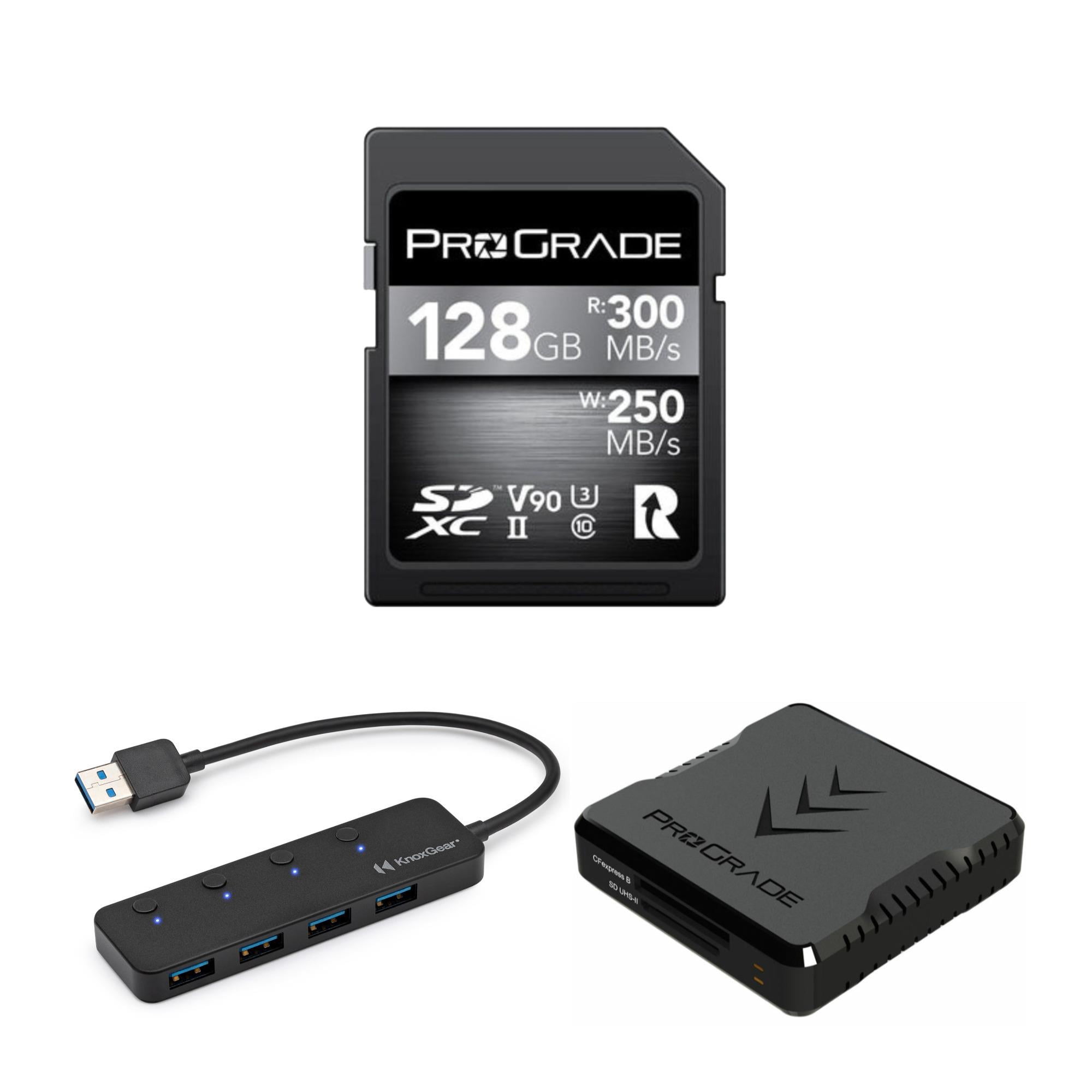 ProGrade Digital SDXC 128GB UHS-II V90 Memory Card with 300 MBPS Read ...