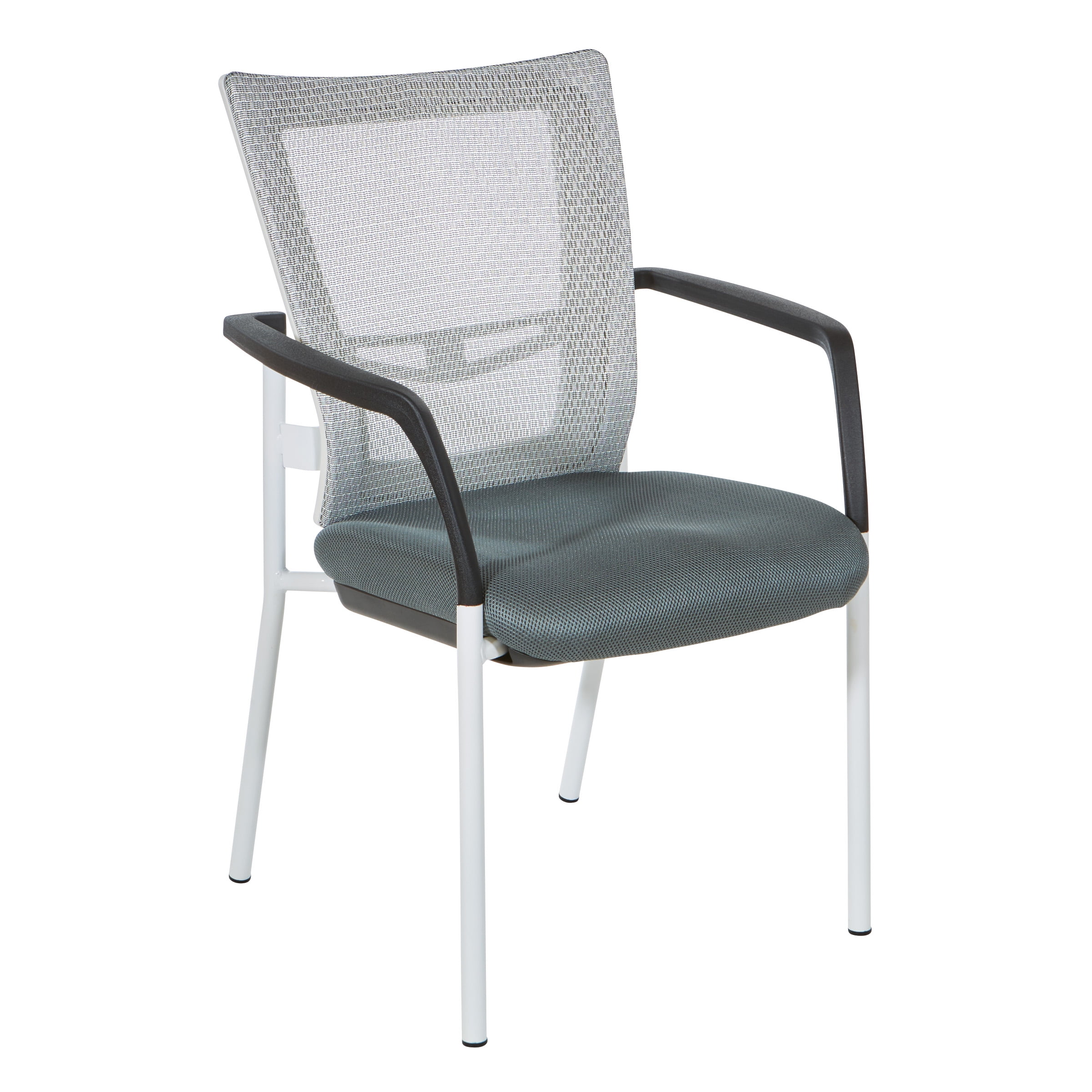 ProGrid Mesh Back Visitors Chair with Padded Gray Fabric Seat - Walmart.com