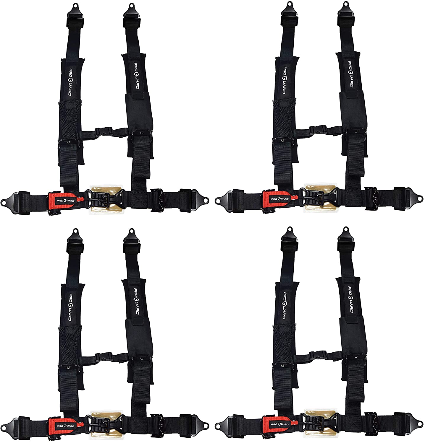 ProGuard Offroad Harnesses (4-Pack Black) with 2" Nylon Straps & 4 ...