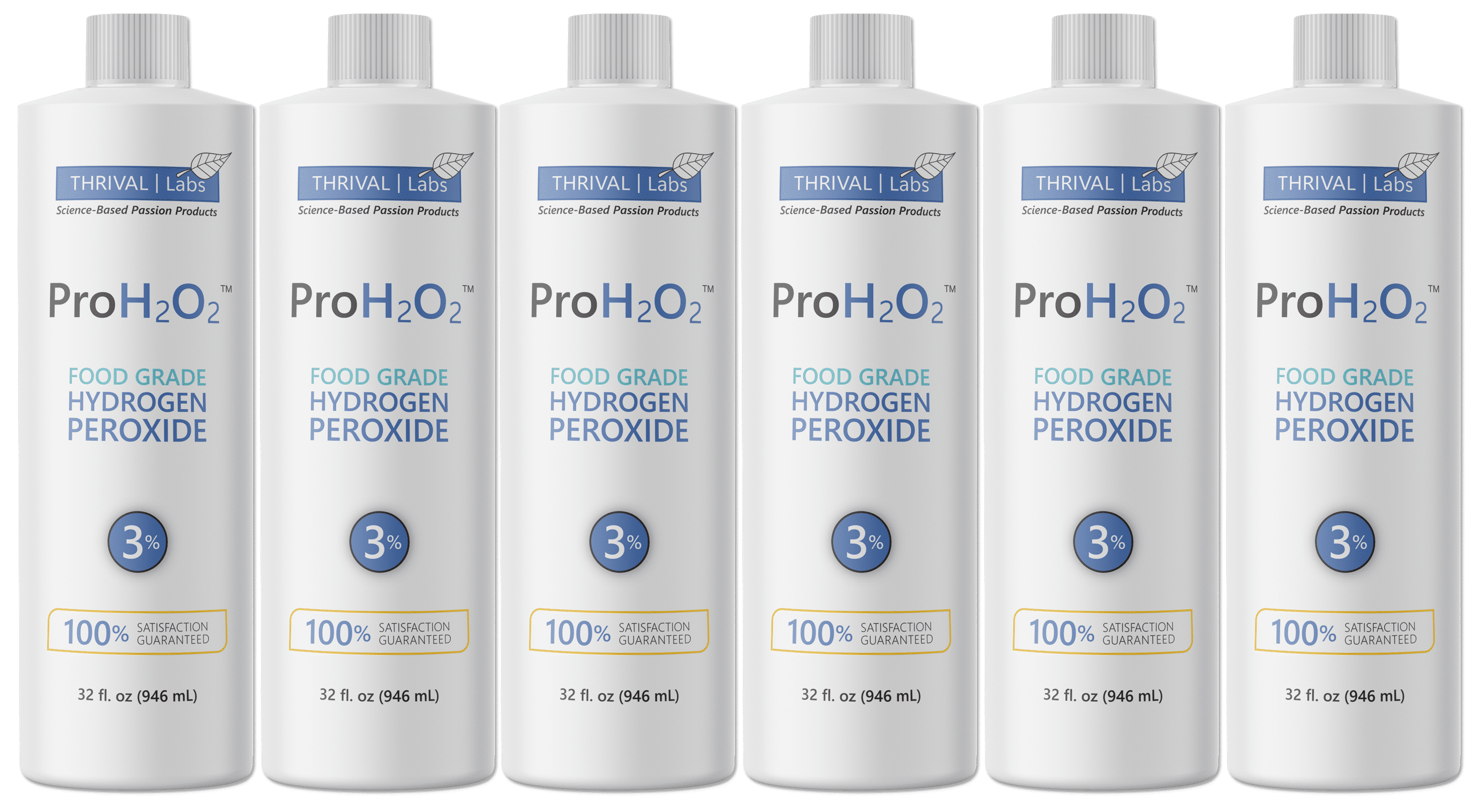 ProH2O2 Food Grade Hydrogen Peroxide 3%, First Aid and Natural Cleaner ...