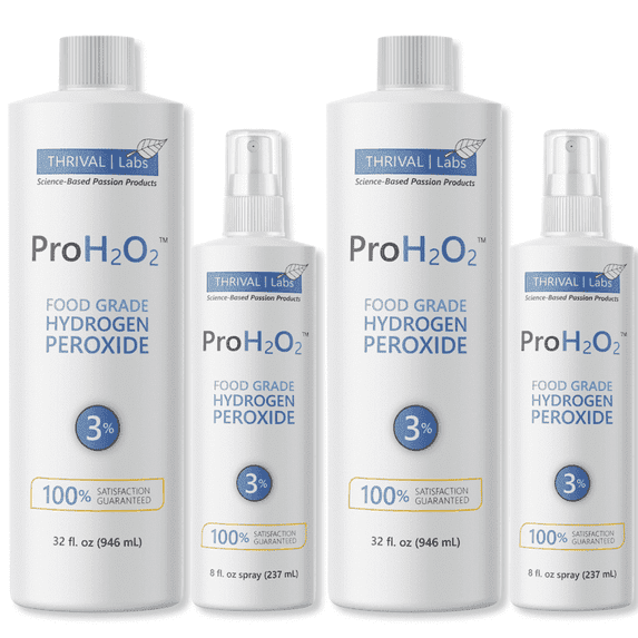 ProH2O2 Food Grade Hydrogen Peroxide 3%, Natural Cleaner by Thrival ...