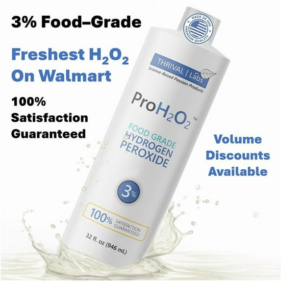 Thrival Labs, Food Grade Hydrogen Peroxide, 32 Fl Oz, Refill - Walmart.com