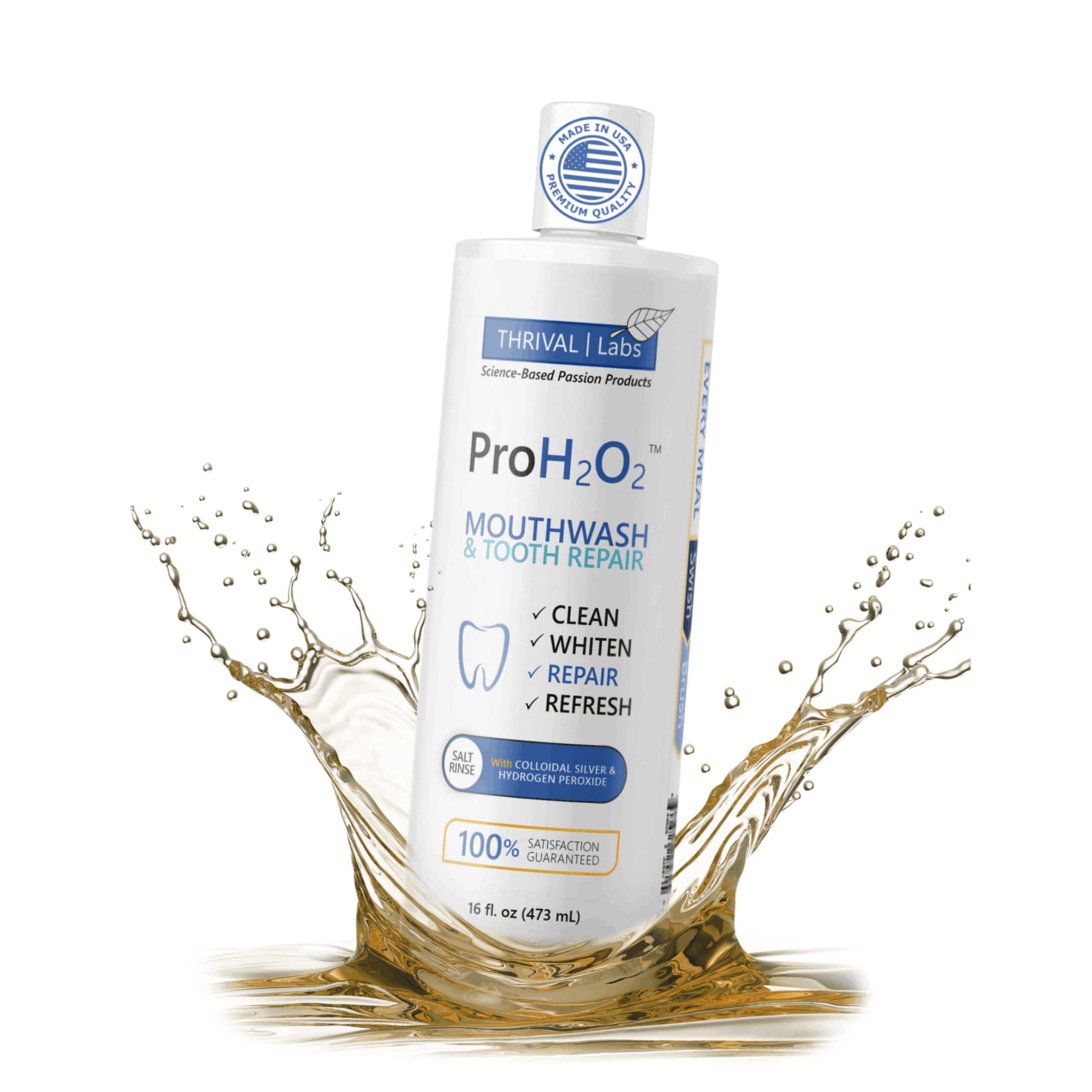 ProH2O2 Natural Mouthwash, Salt Swish, & Tooth Repair by Thrival Labs ...