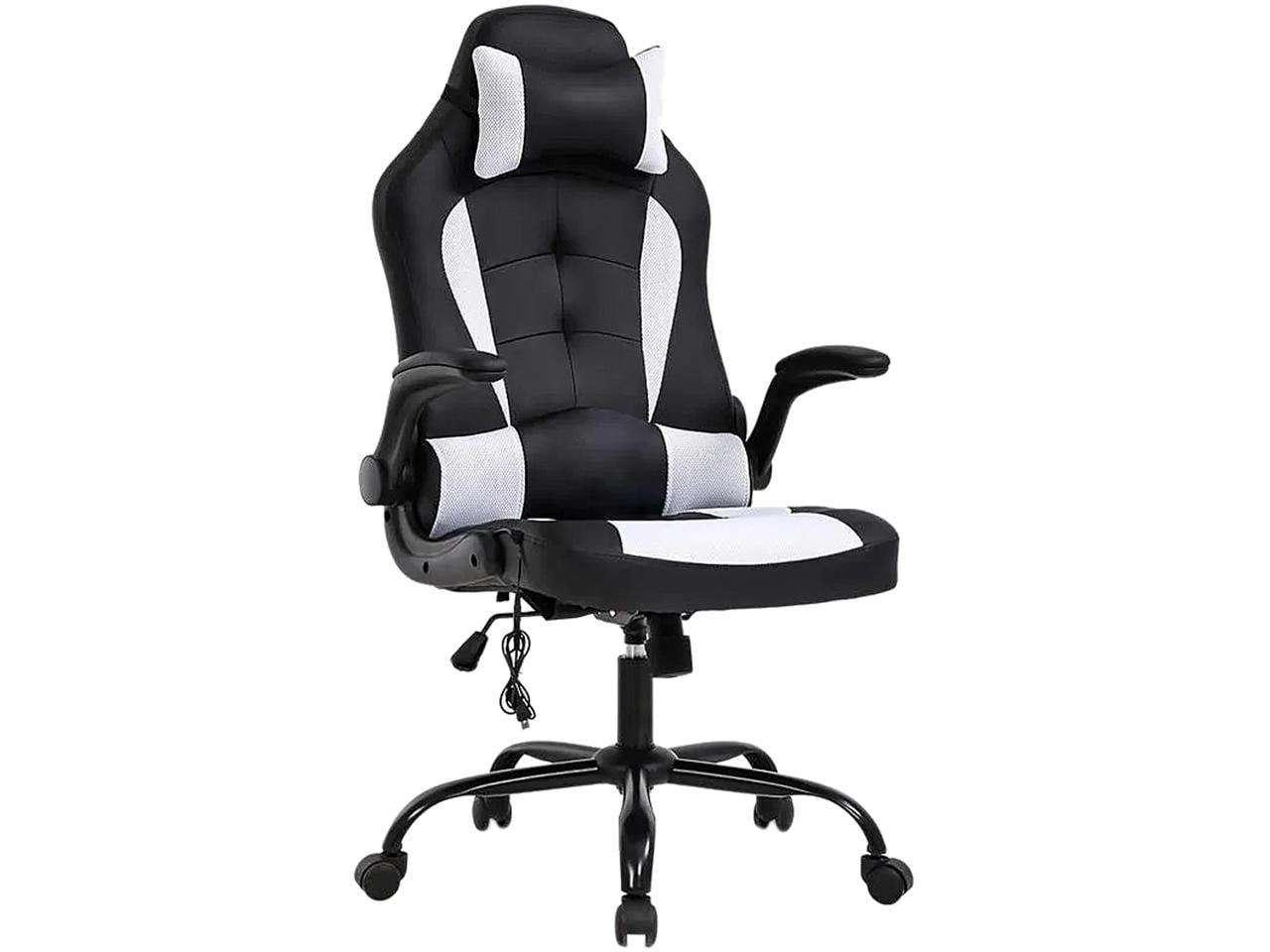 ProHT 95001 Ergonomic Massage Gaming Chair with Adjustable Headrest ...