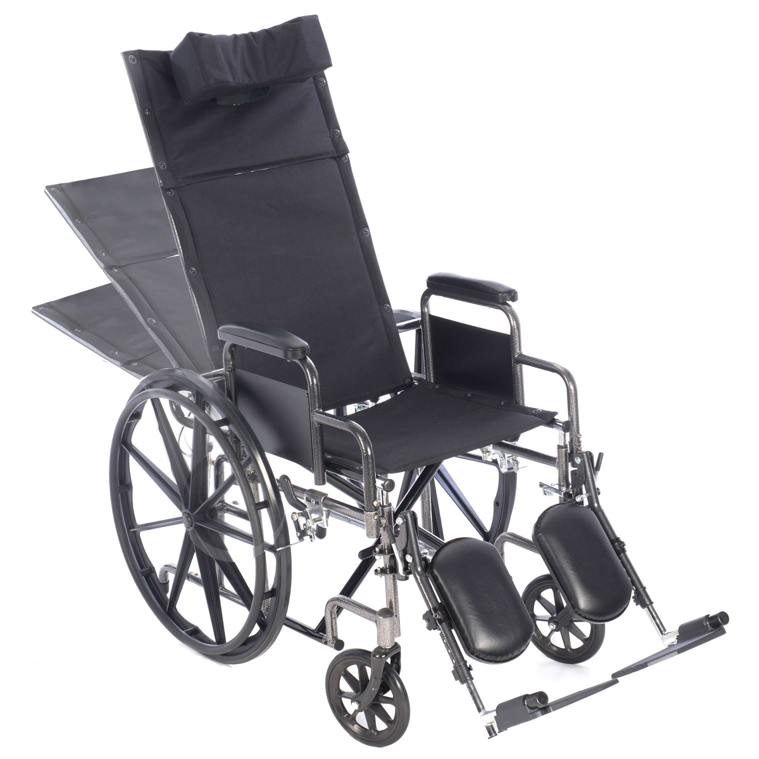 ProHeal 20” Reclining Wheelchair with Elevating Legrests, Headrest ...
