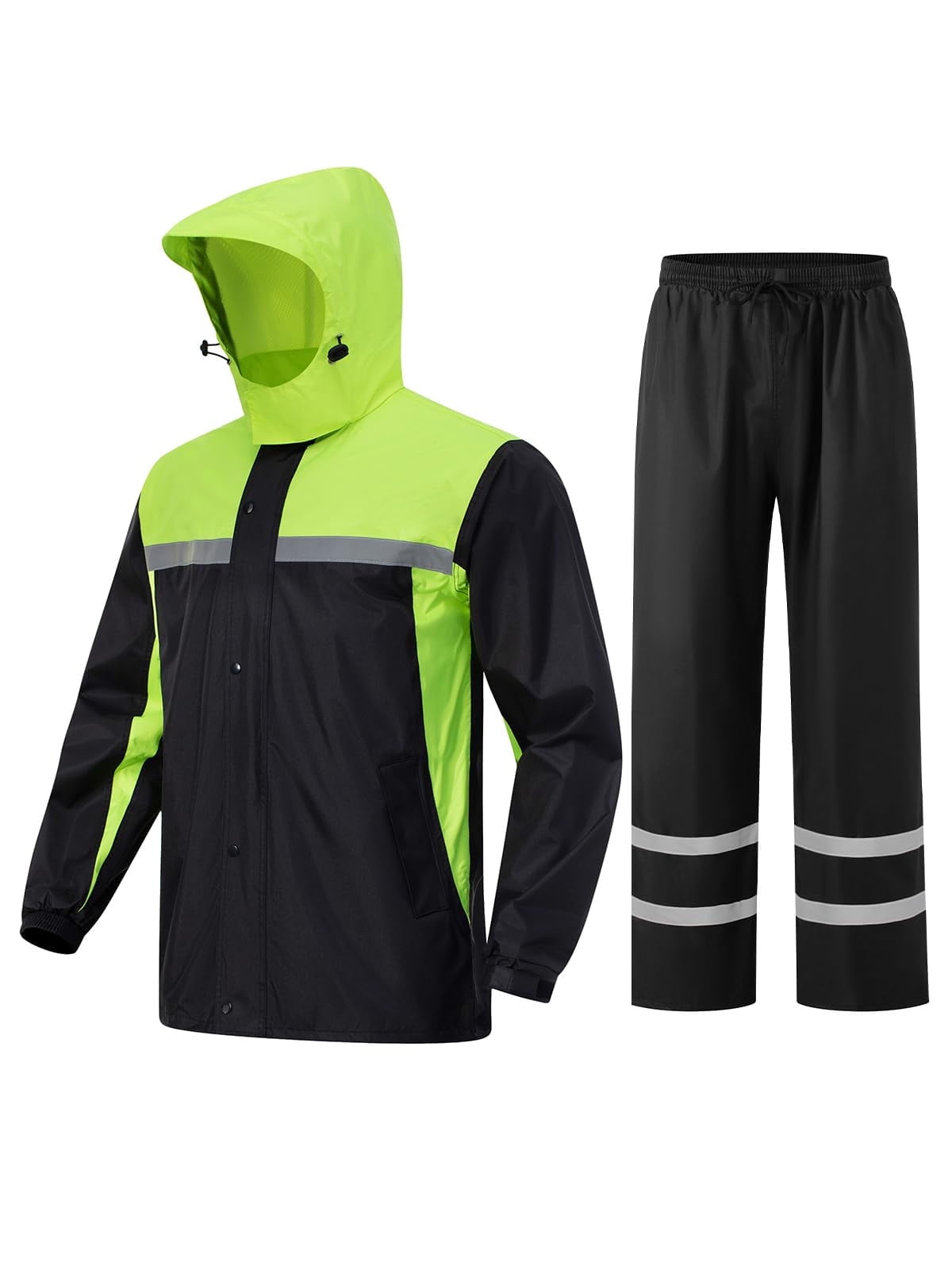 ProHydra Mens Rain Suits with Air Vents Reflective Stripes Waterproof ...