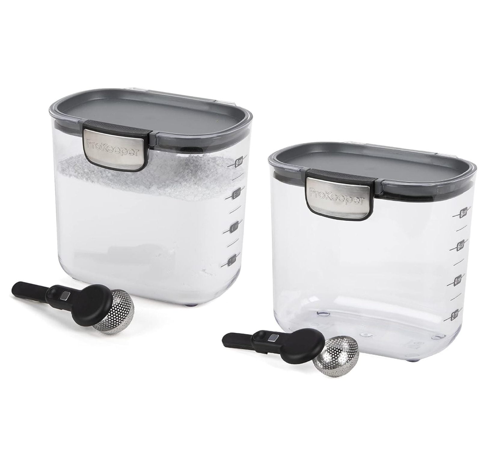 ProKeeper+ Clear Plastic Airtight Food Baker's Kitchen Storage ...