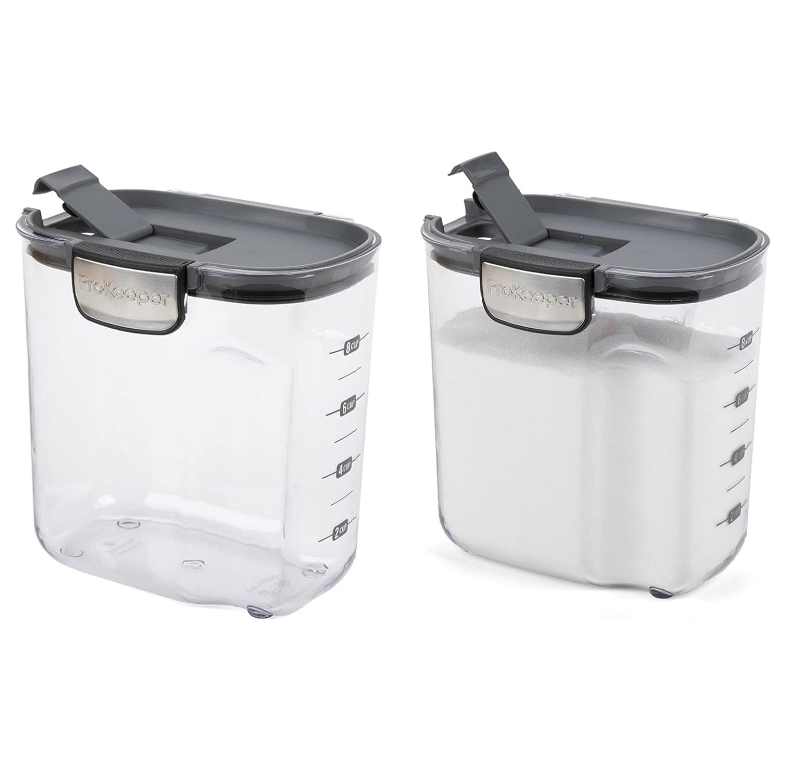 ProKeeper+ Clear Plastic Airtight Food Baker's Kitchen Storage ...
