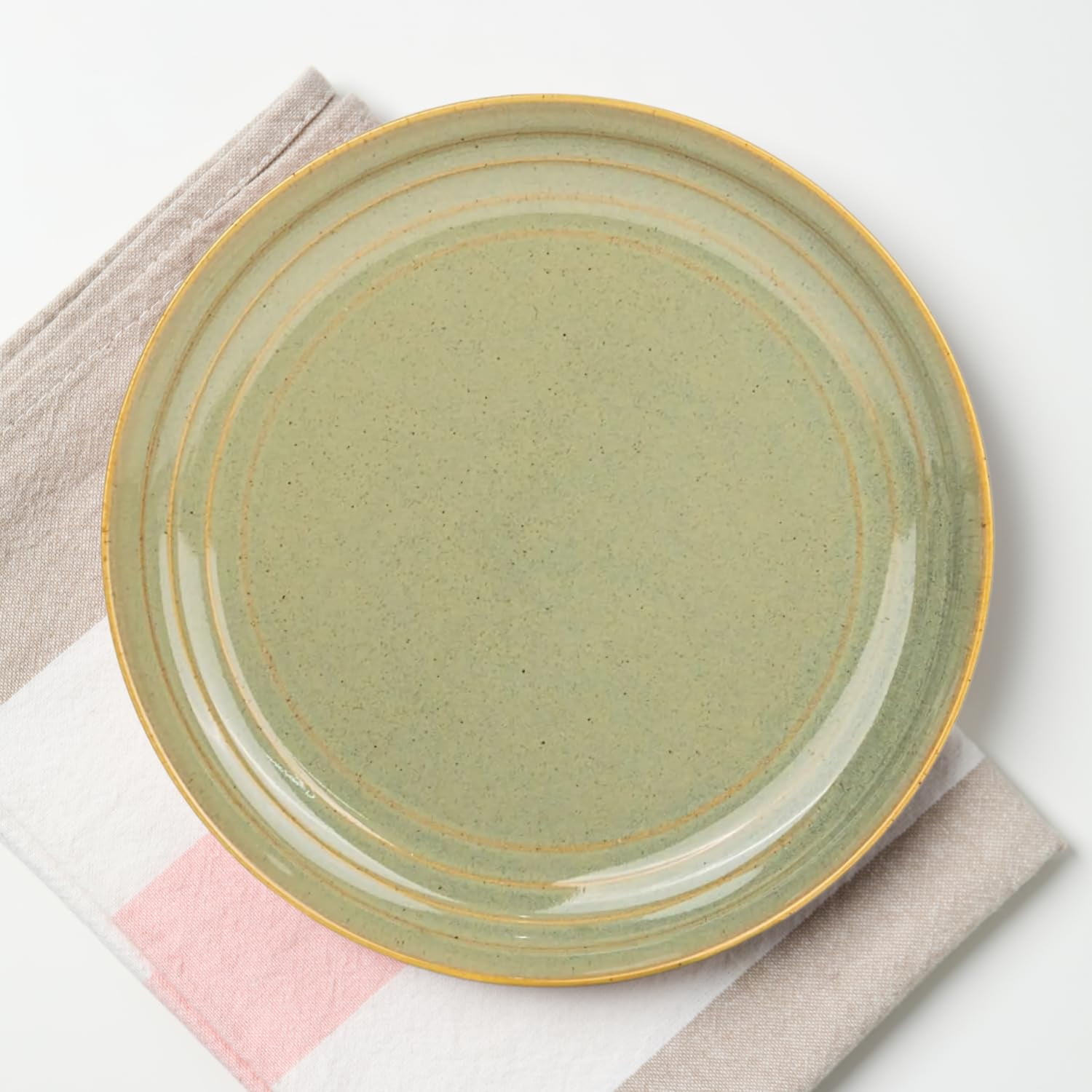 ProKitchen Porcelain Quarter Plates with Ring Set of 175 Inch Serving ...