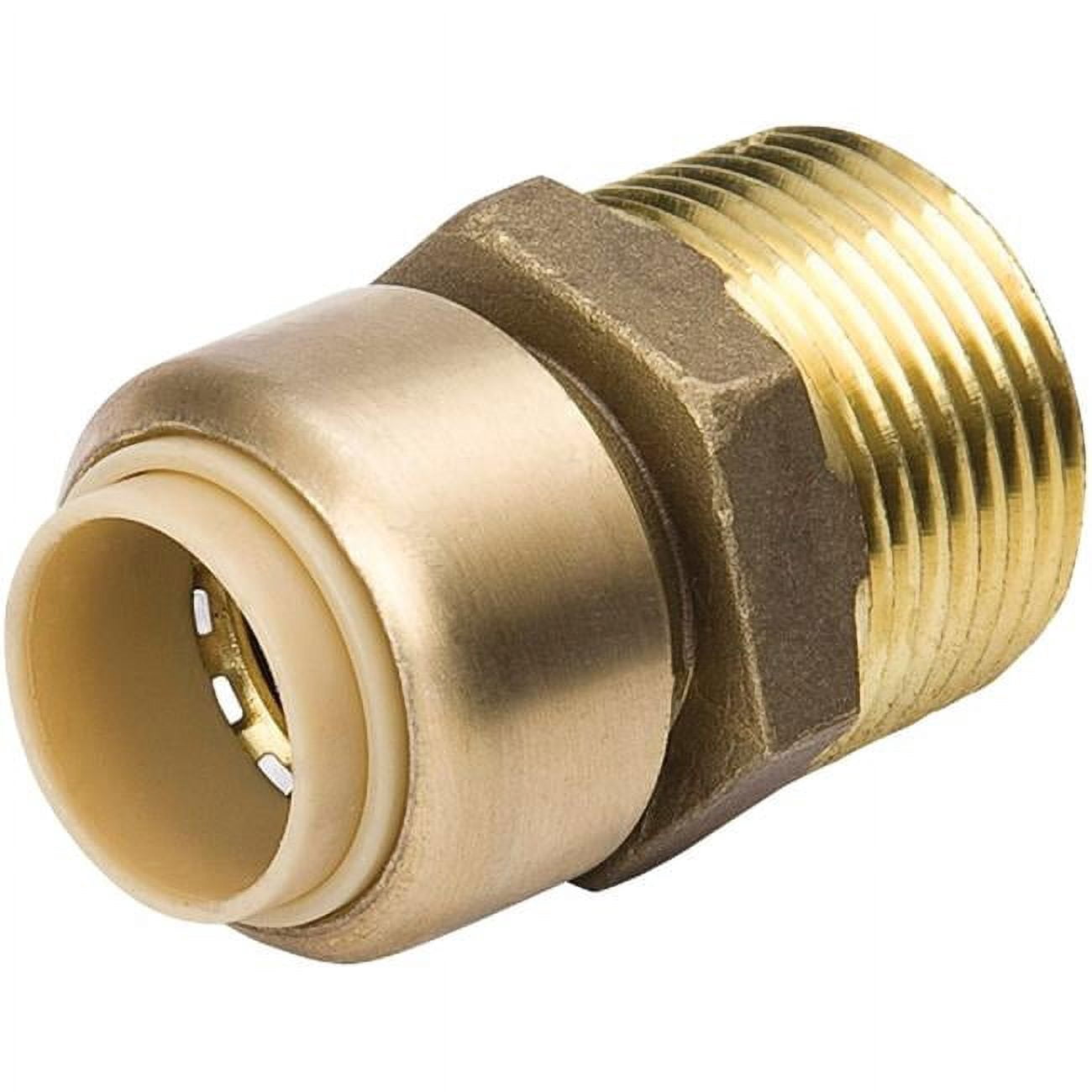 ProLine 1/2 In. PF x 3/4 In. MIP Brass Push Fit Male Adapter 6630-134 ...