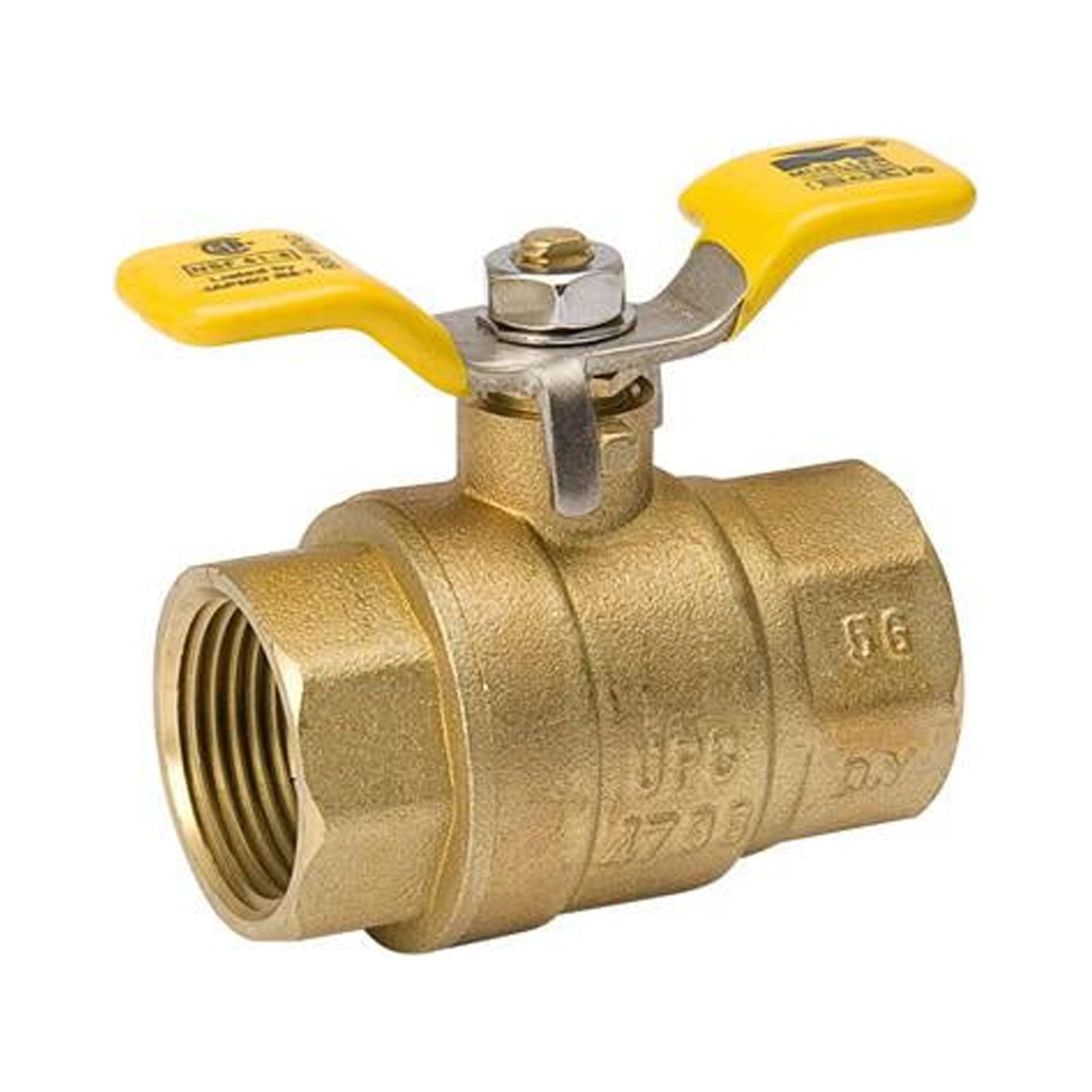 ProLine 107-825TNL Full-Port Ball Valve, Forged Brass, T-Handle, Female ...