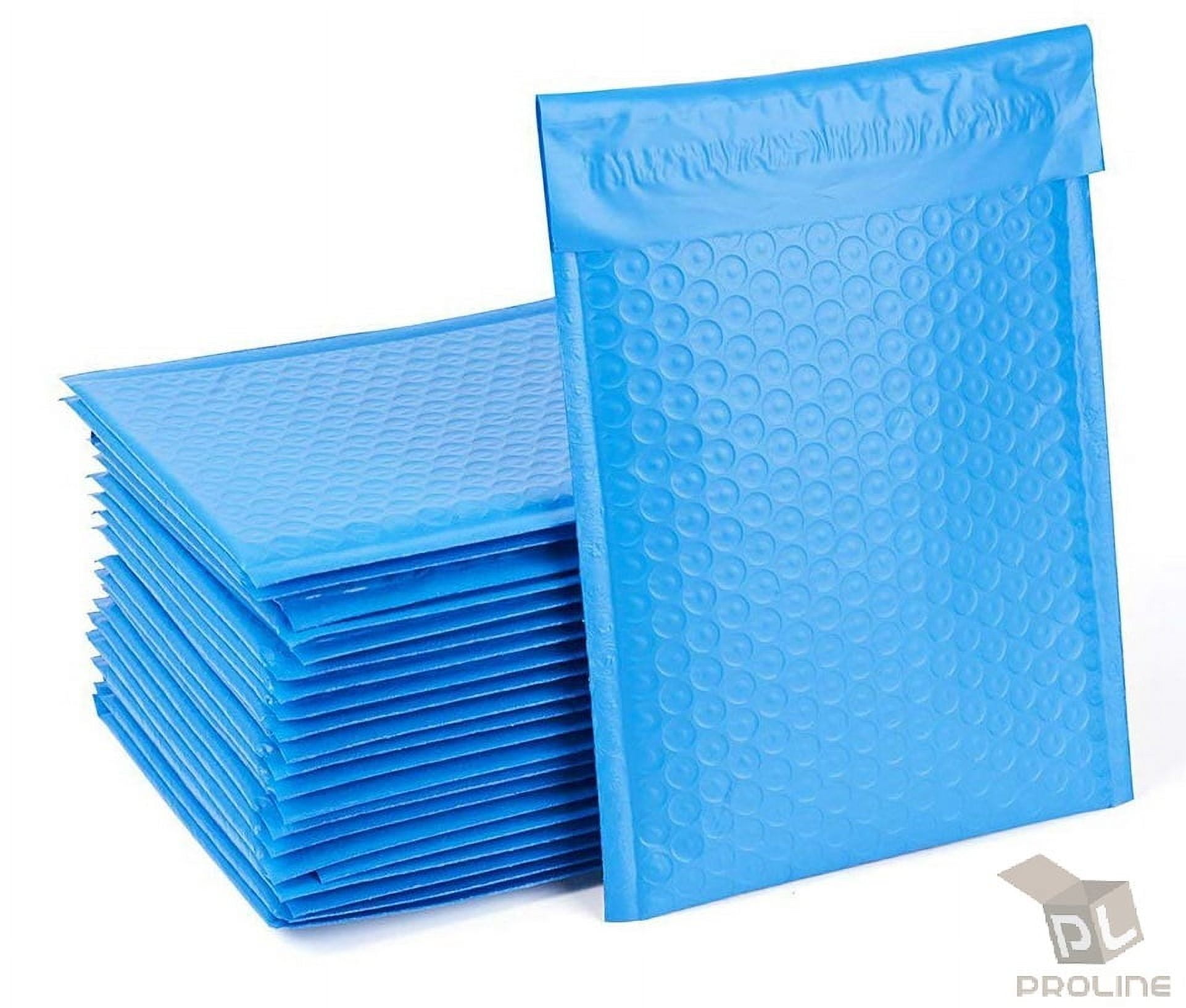 ProLine® Extra Wide CD DVD Blue Poly Bubble Mailers Envelopes Bags 6.5 ...
