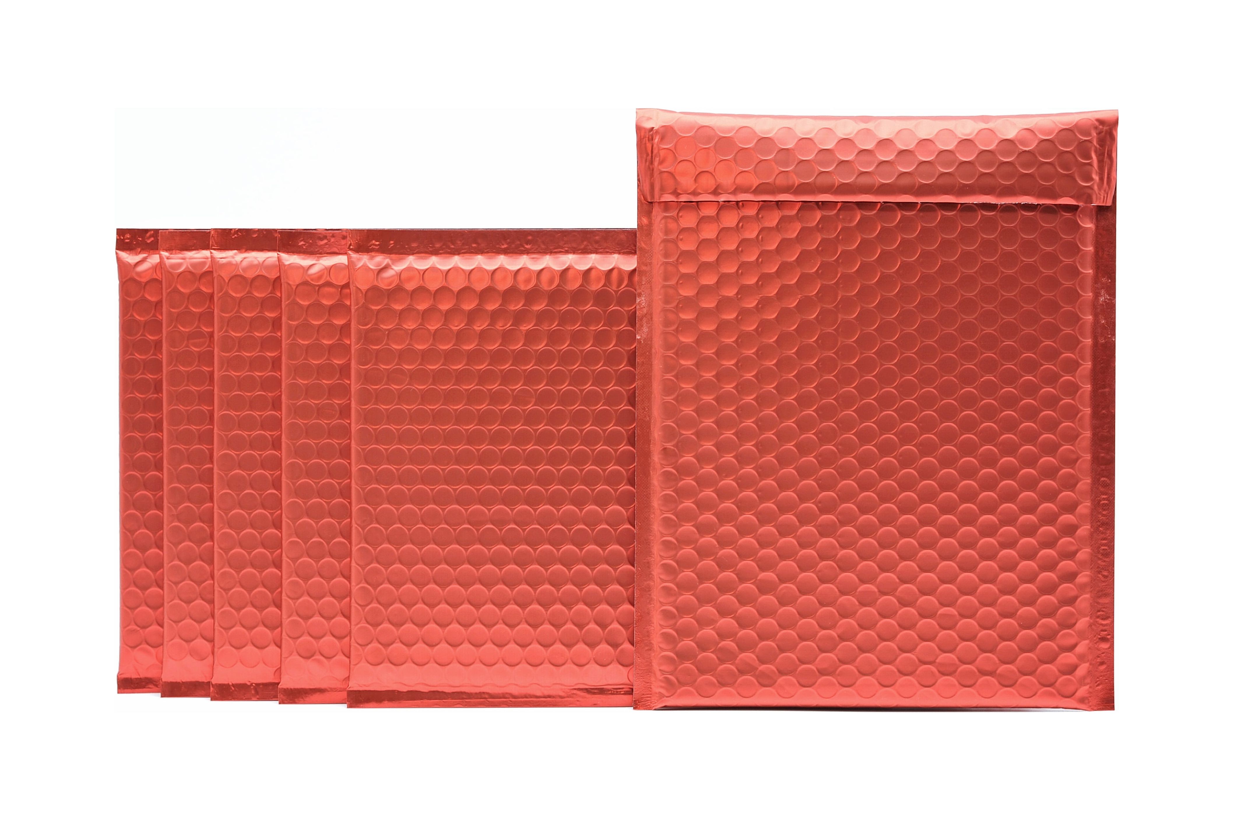 ProLine® Matte Metallic Red Poly Bubble Mailers Envelopes 8.5" x 12 ...