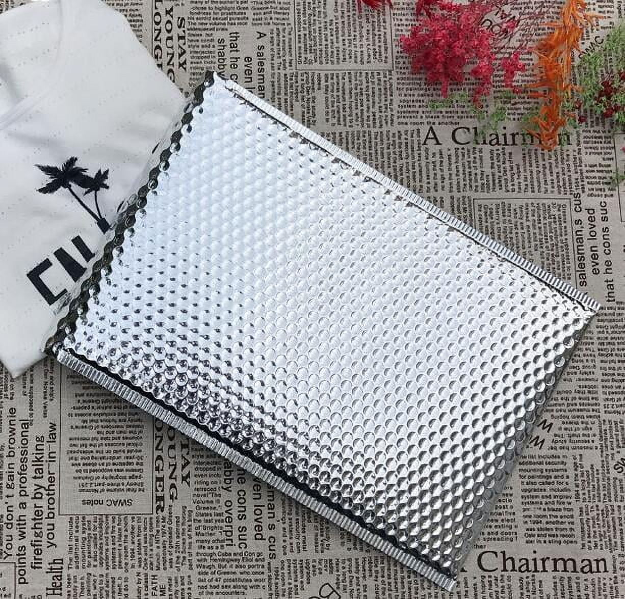 ProLine® Metallic Silver Poly Bubble Padded Shipping Mailers Envelopes ...