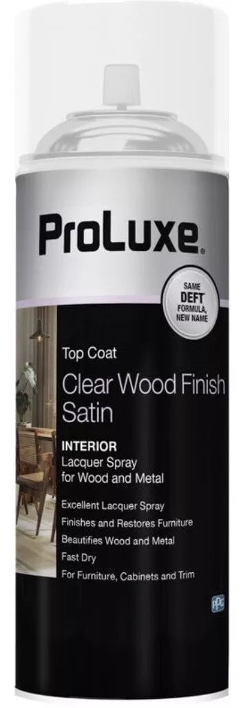ProLuxe Deft PLX017S/54 12.25 oz Can of Clear Satin Lacquer Wood Finish ...