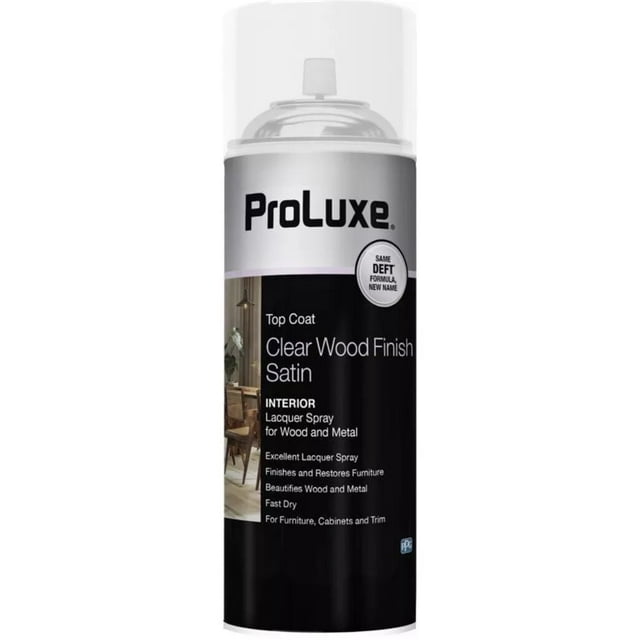 ProLuxe Deft PLX017S/54 12.25 oz Can of Clear Satin Lacquer Wood Finish ...